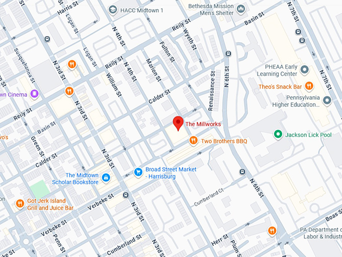 16. the millworks map