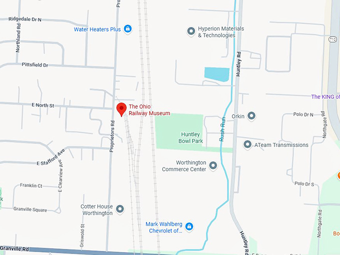 16. the ohio railway museum map