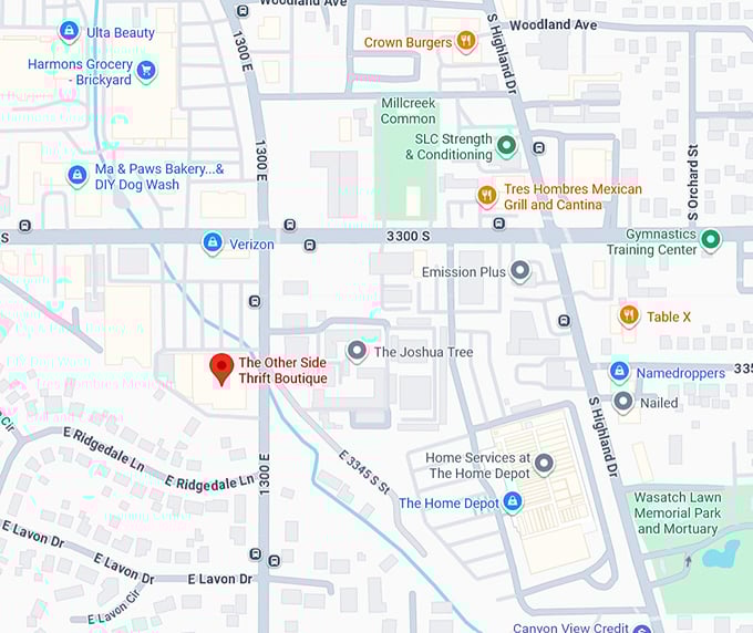 16. the other side thrift boutique map