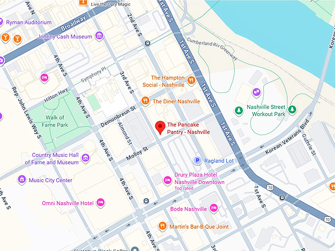 16. the pancake pantry nashville map