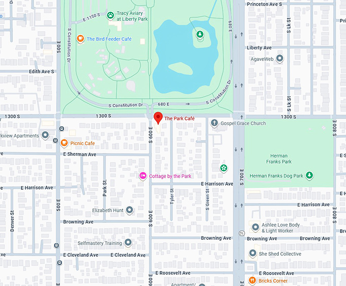 16. the park caf&eacute; map
