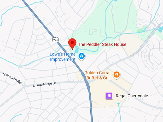 16. the peddler steak house map