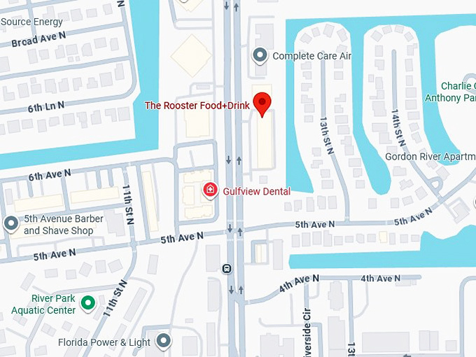 16. the rooster food+drink map