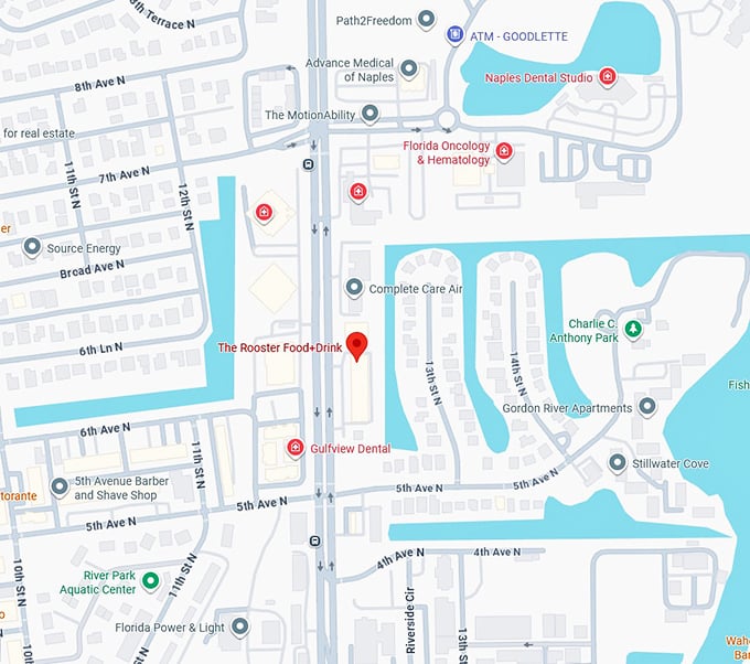 16. the rooster food+drink map