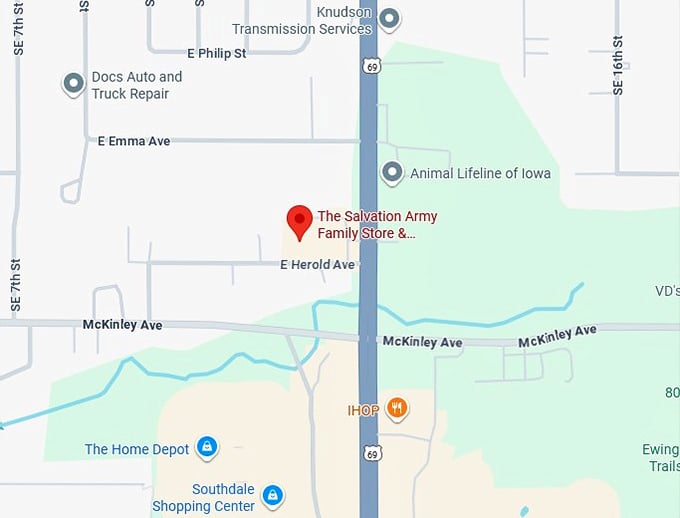 16. the salvation army family store & donation center map