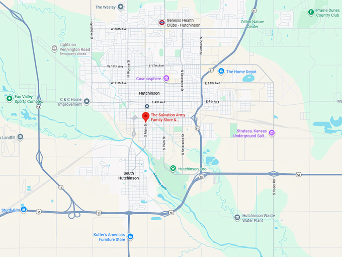 16. the salvation army family store & donation center map