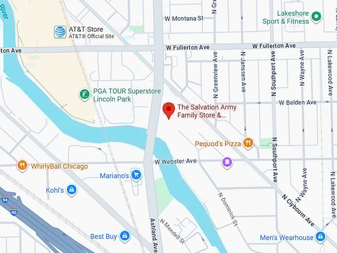 16. the salvation army family store & donation center map