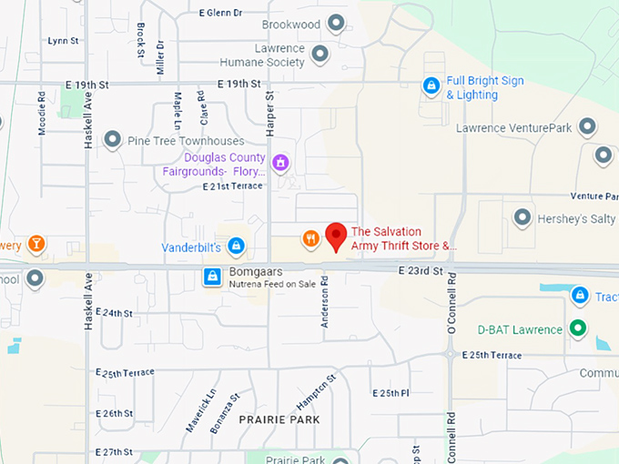 16. the salvation army thrift store & donation center map