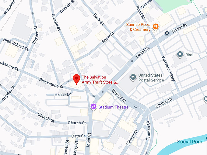 16. the salvation army thrift store & donation center map