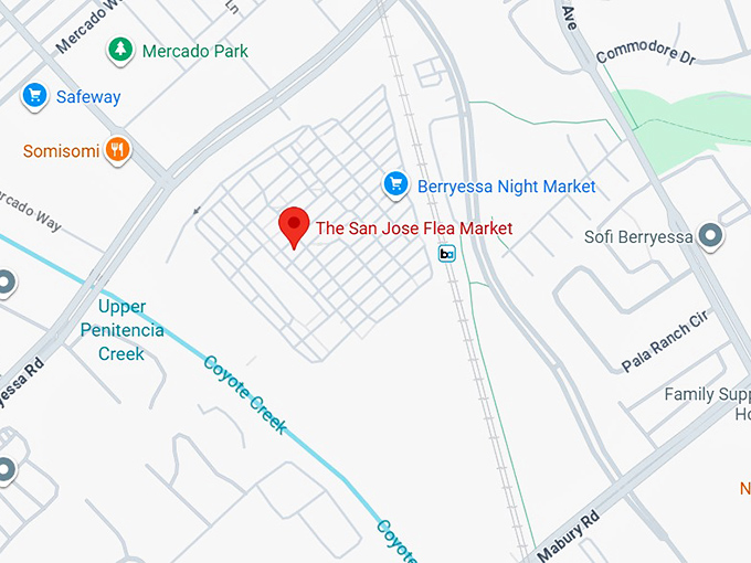 16. the san jose flea market map