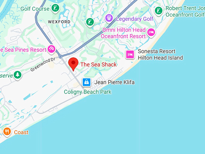 16. the sea shack map