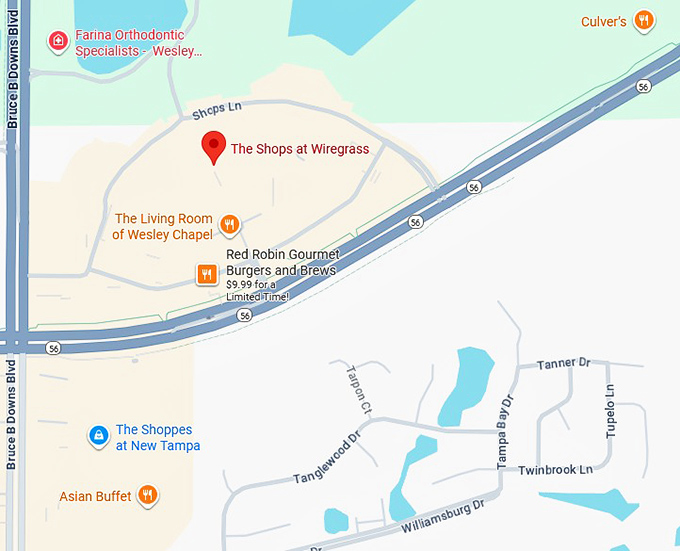 16. the shops at wiregrass map