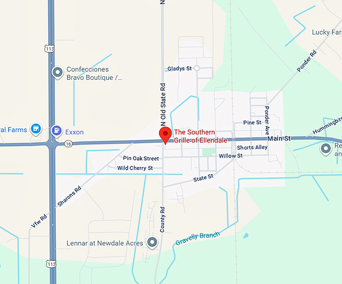 16. the southern grille of ellendale map