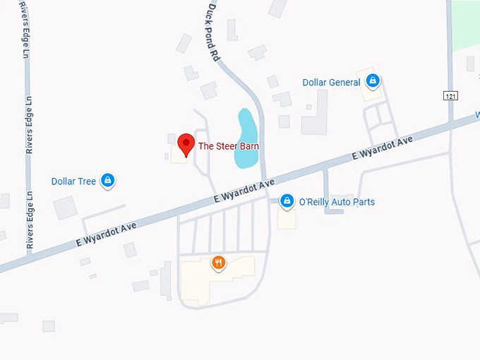 16. the steer barn map