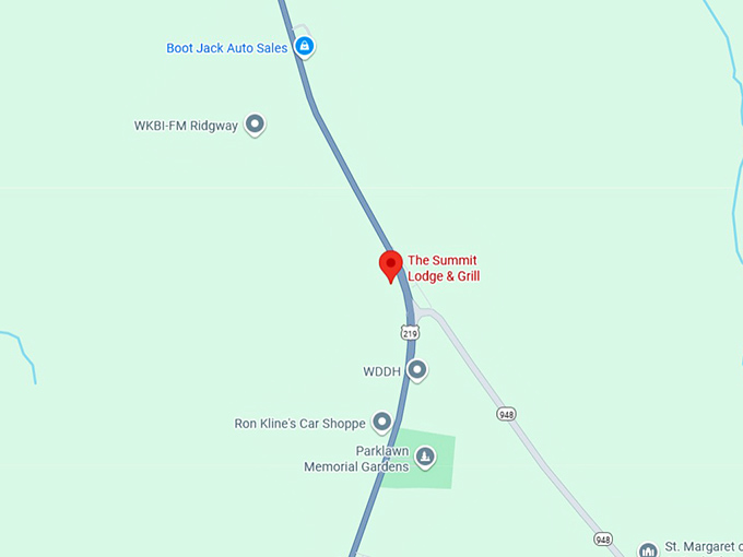 16. the summit lodge & grill map