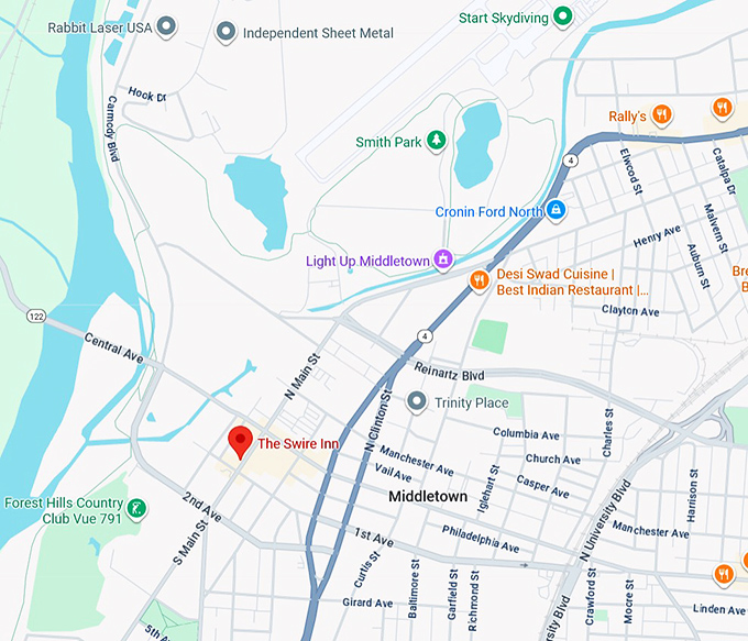 16. the swire inn map