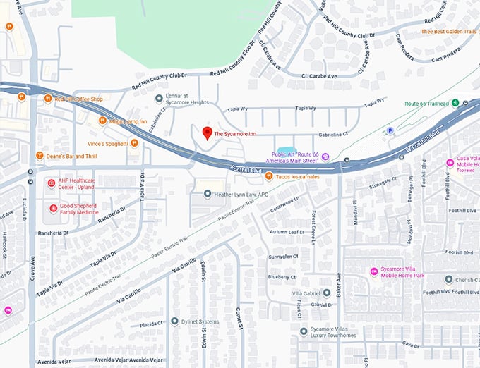 16. the sycamore inn map