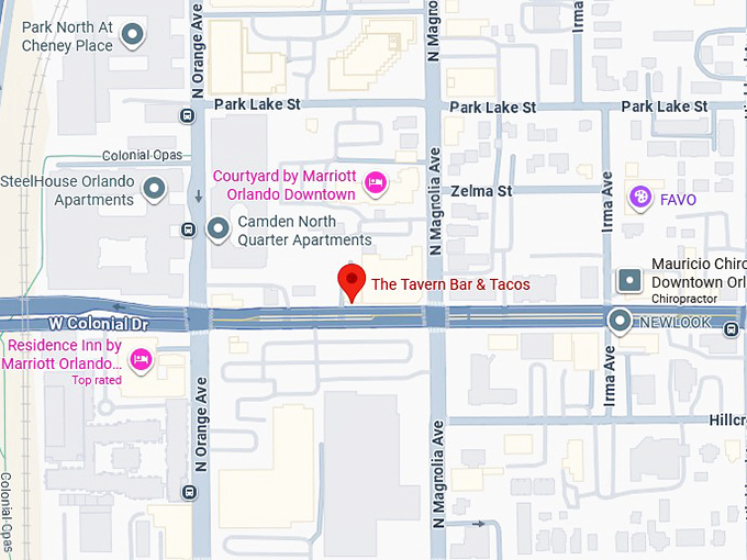 16. the tavern bar & tacos map