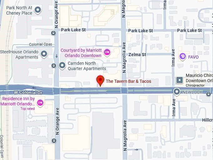 16. the tavern bar & tacos map