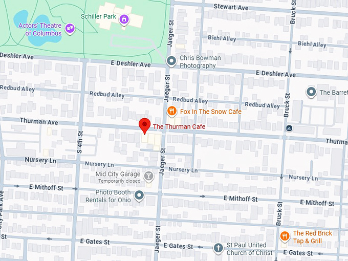 16. the thurman cafe map