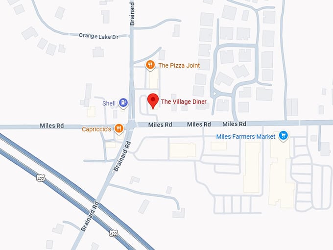 the village diner map