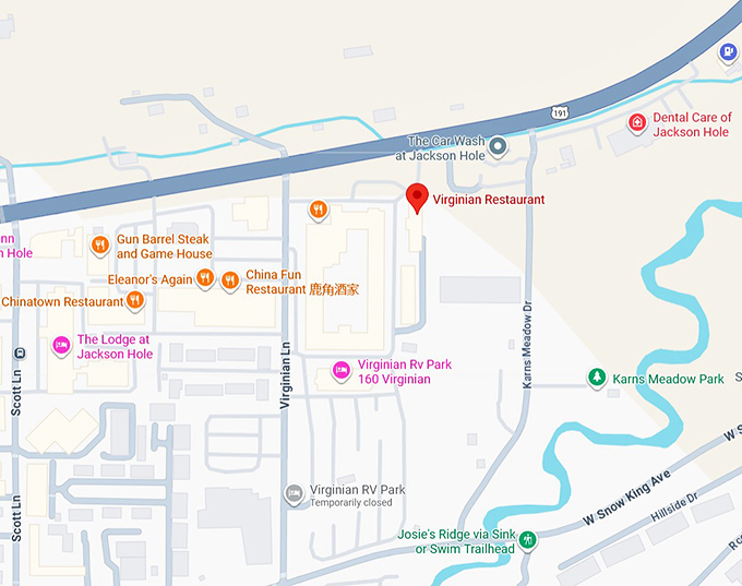 16. the virginian restaurant map
