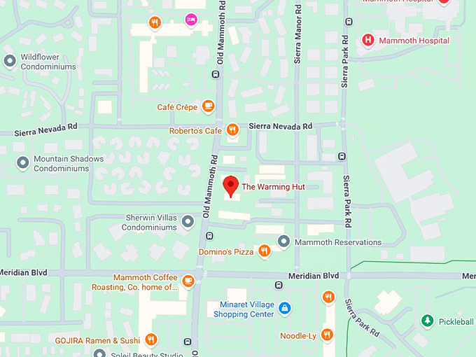16. the warming hut map
