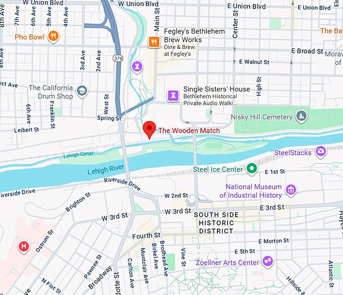 16. the wooden match map