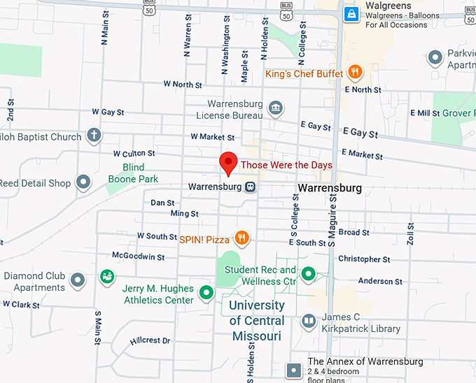 16. those were the days map