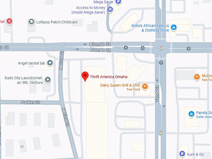16. thrift america omaha map
