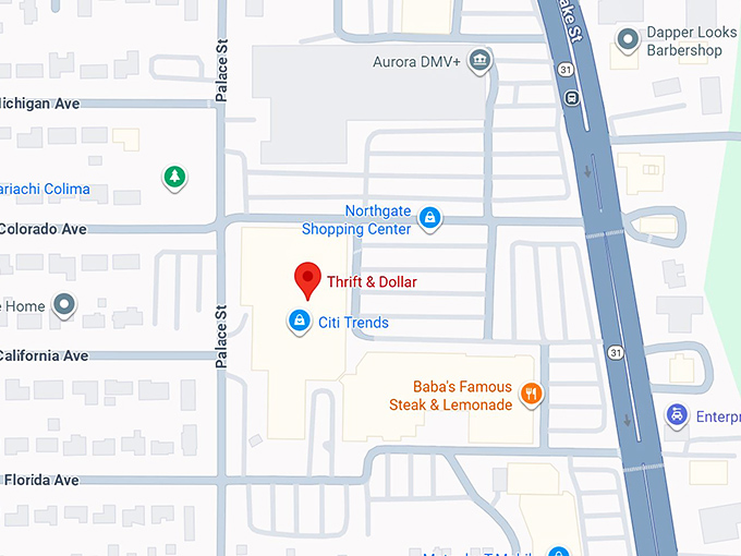 16. thrift & dollar inc map
