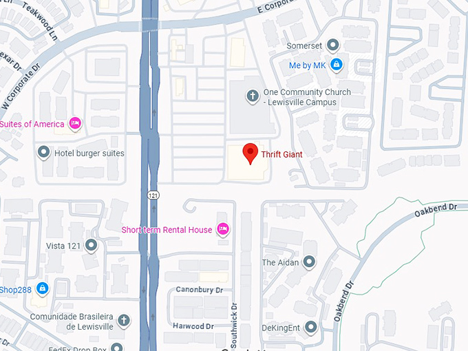 16. thrift giant (2202 s state hwy 121) map