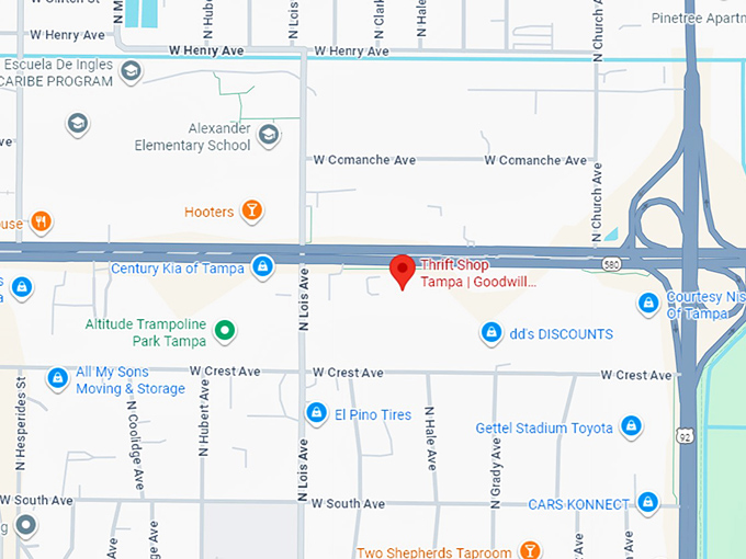 16. thrift shop tampa goodwill hillsborough ave. map