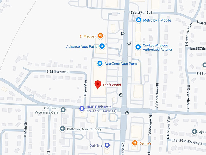 16. thrift world map