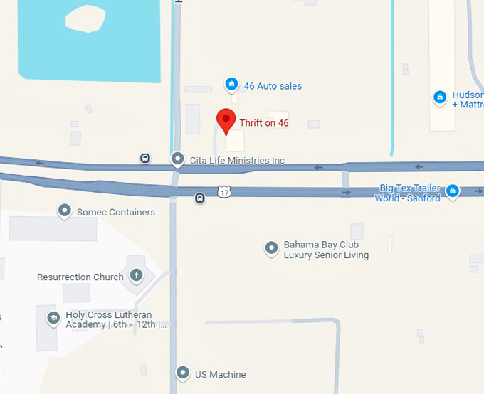 16. thrift on 46 map