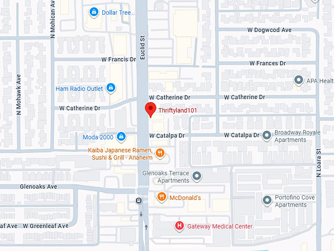 16. thriftyland101 map