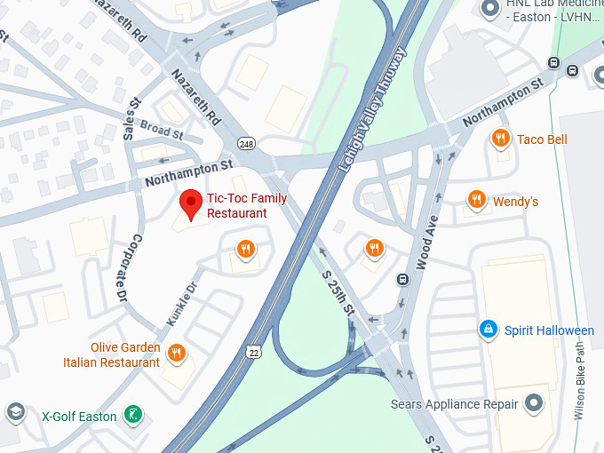 16. tic toc family restaurant map