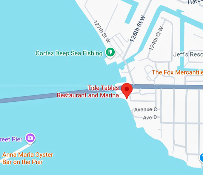 16. tide tables restaurant and marina map