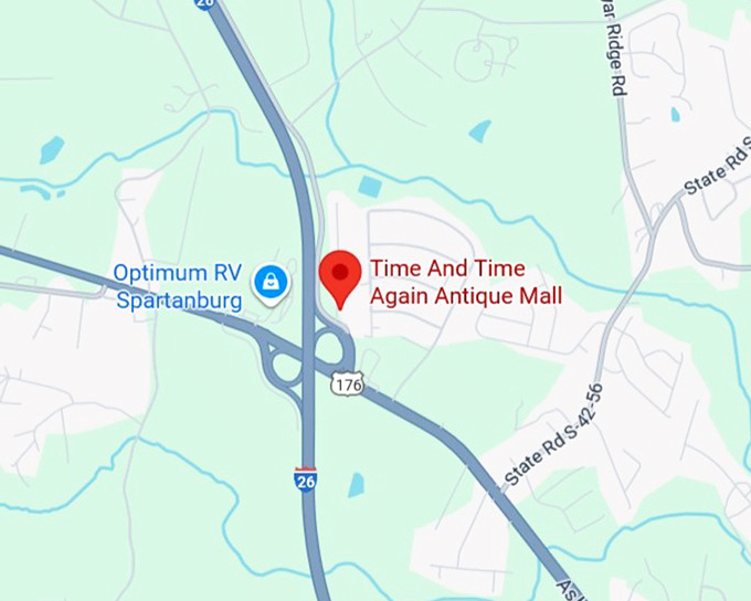 16. time and time again antique mall map