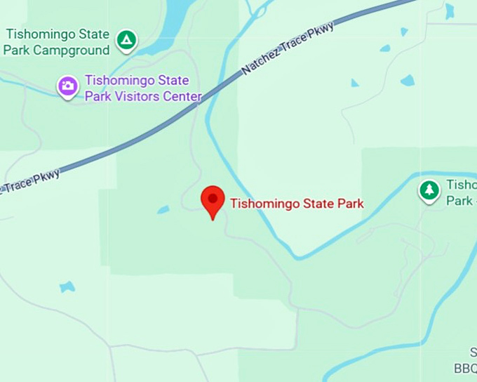 16. tishomingo state park map