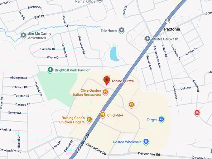 16. tonino's pizza map