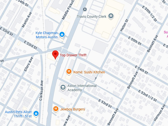 16. top drawer thrift map