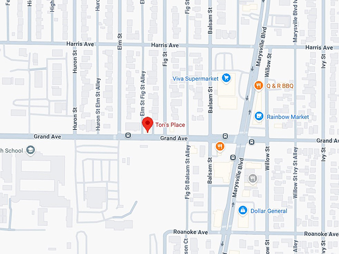 16. tori's place map