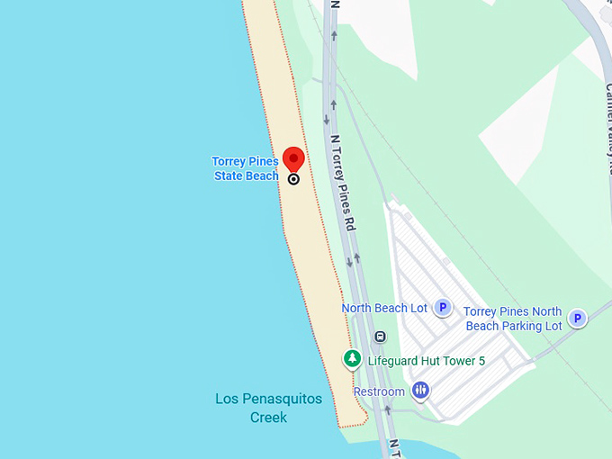 16. torrey pines state beach map