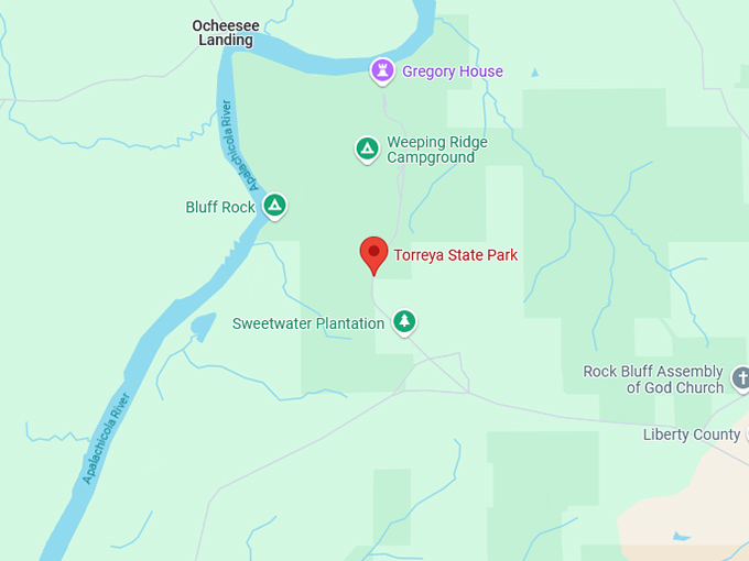 16. torreya state park map