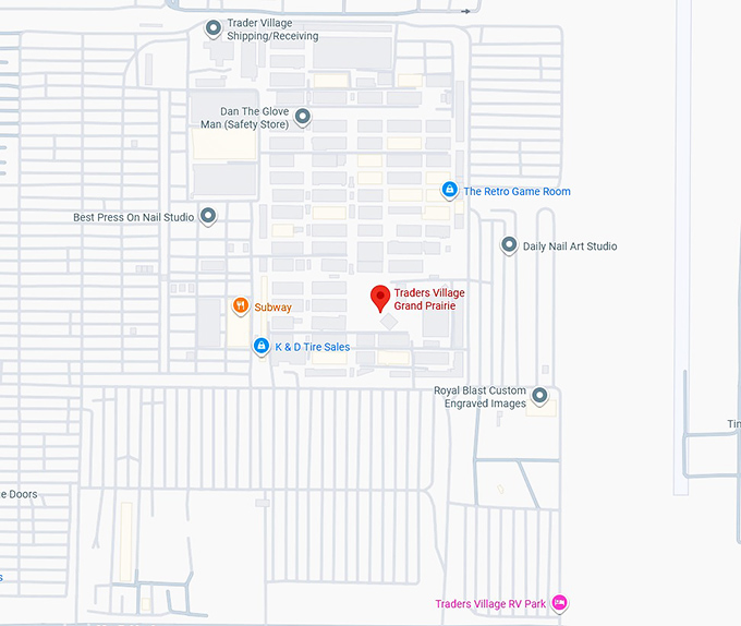16. traders village grand prairie map