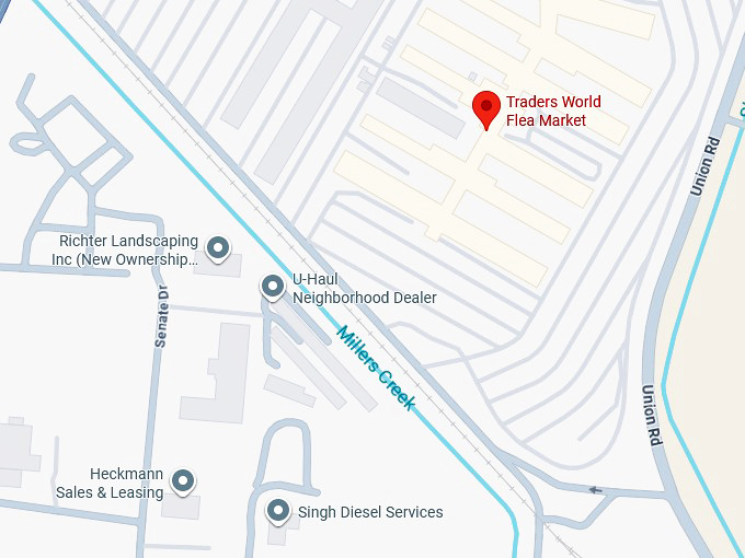 16. traders world flea market map