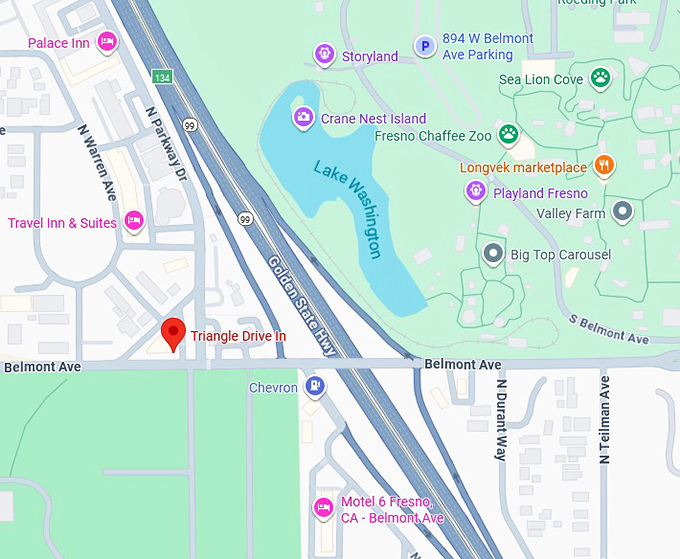 16. triangle drive in (1310 w belmont ave) map