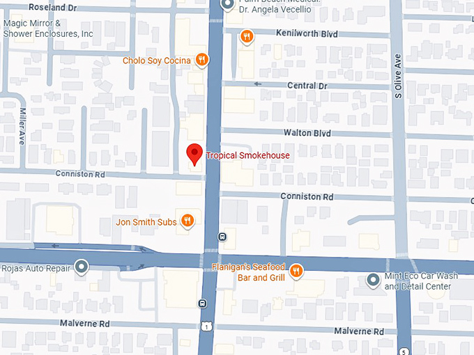 16. tropical smokehouse map