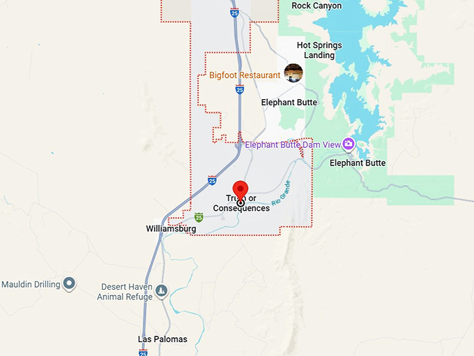 16. truth or consequences, nm map